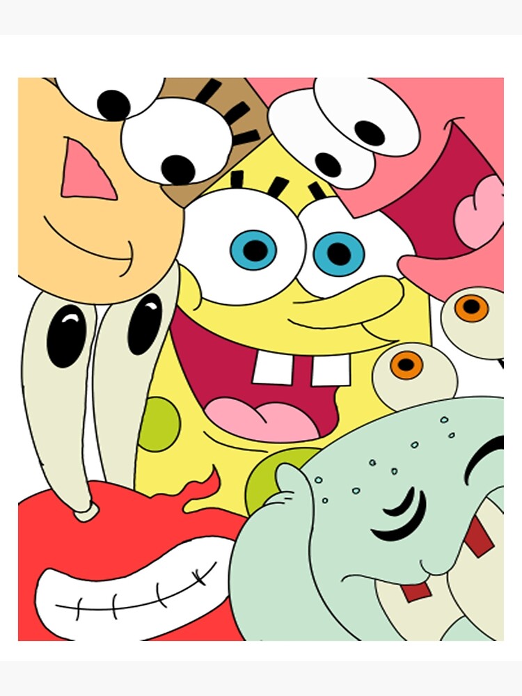 "Spongebob Sponge Squad" Poster for Sale by Omegae | Redbubble