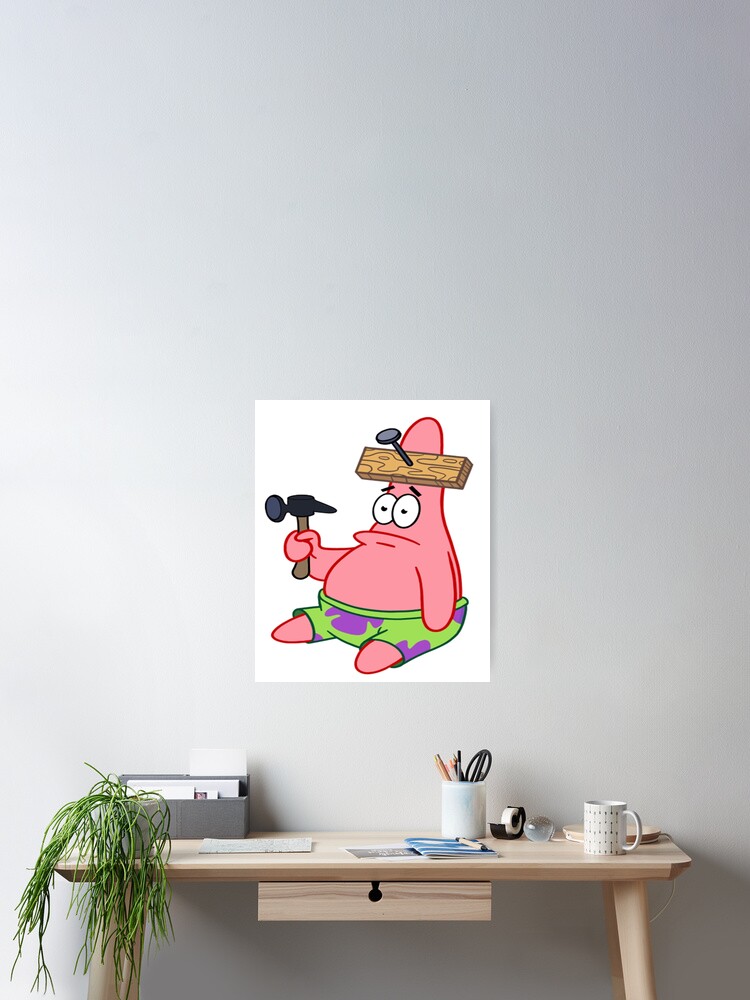 "Spongebob Patrick Star Stupid Meme" Poster for Sale by Omegae | Redbubble