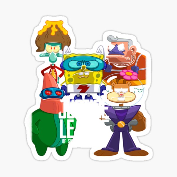 Pegatina «Bob Esponja Los Super Conocidos» de Omegae | Redbubble