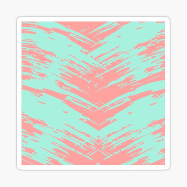 "PInk and Blue chevron" Sticker for Sale by Greatsavings | Redbubble