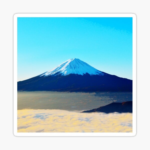 "Mount Fuji" Sticker for Sale by Wanato | Redbubble