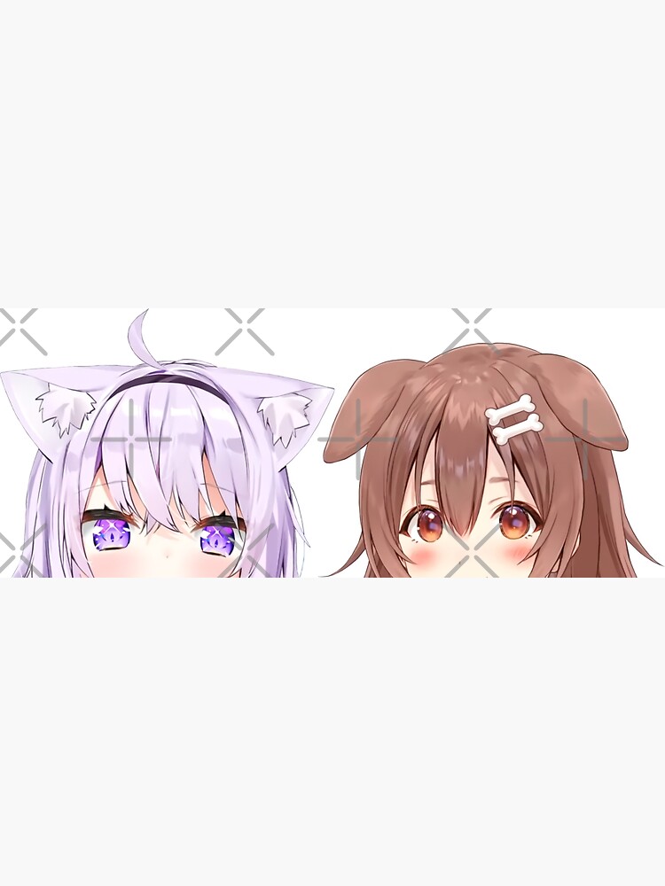 Lámina fotográfica «Okayu y Korone mirón - Hololive» de JR-Art | Redbubble