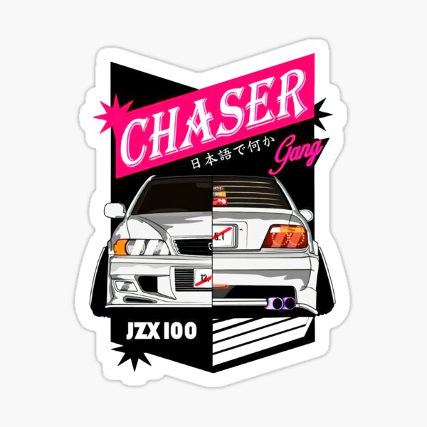 "Chaser JZX100 JZXWEAR" Sticker by jzxwear | Redbubble