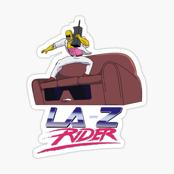 "LA-Z rider" Sticker for Sale by JamesCMarshall | Redbubble