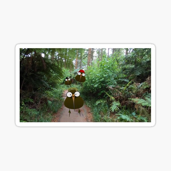 "Cartoon The Rollicking racing kiwi’s of the Rotorua Redwoods ...