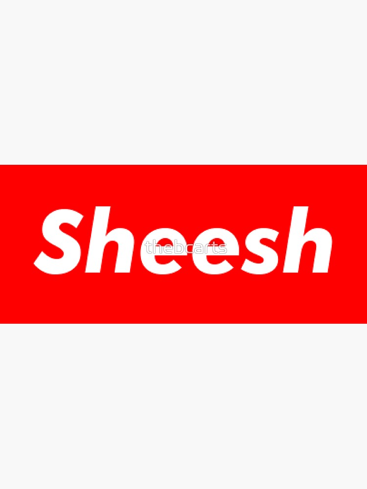 Pegatina «Logotipo de Sheesh Box» de thebcarts | Redbubble