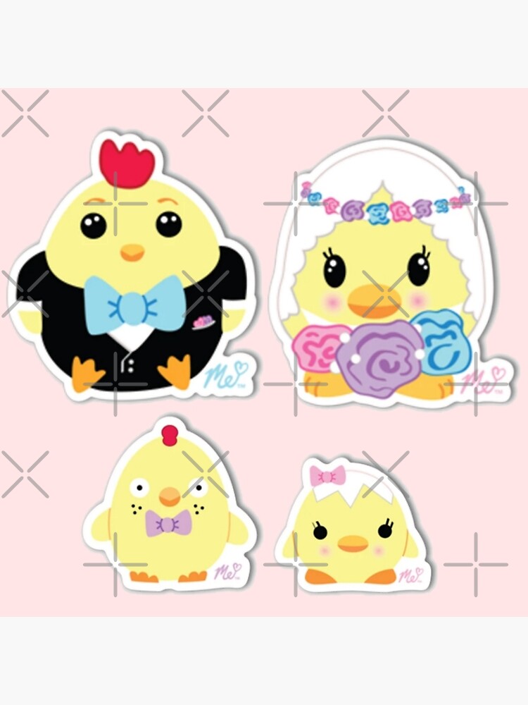 "Moriah Elizabeth chicken family sticker pack" Poster by ...