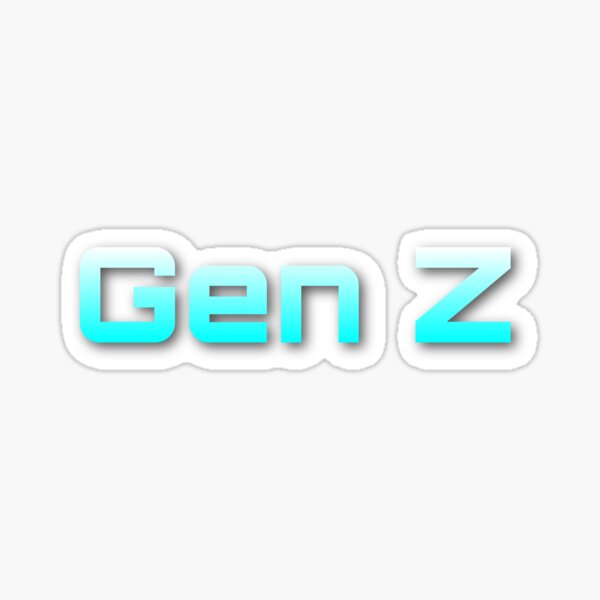 "Gen z" Sticker for Sale by Hazzaalston | Redbubble