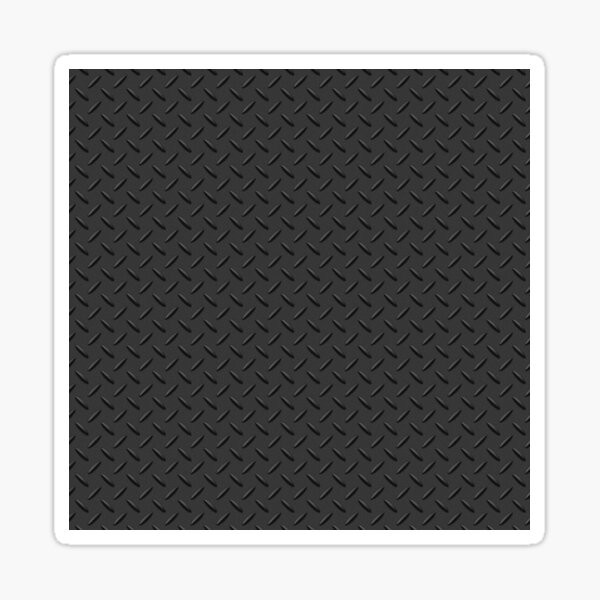"Metal - charcoal checker plate " Sticker for Sale by RemainingSpirit ...