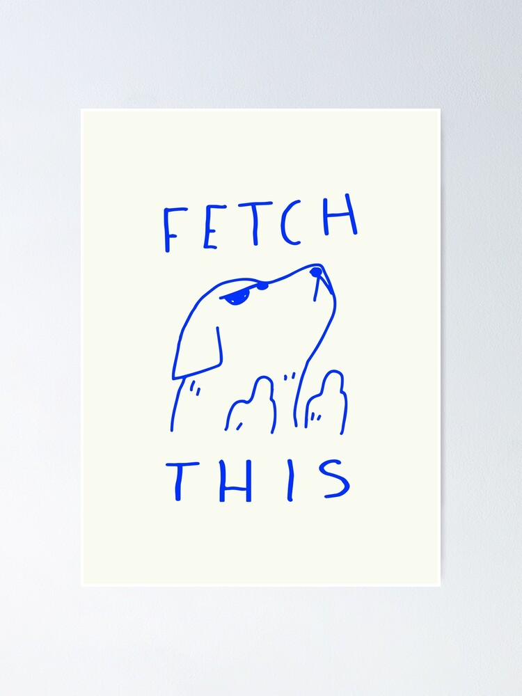 "Fetch This" Poster for Sale by karanwashere | Redbubble