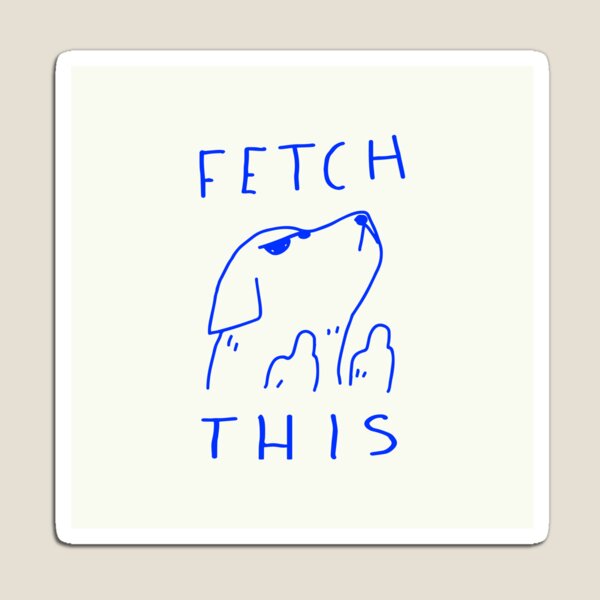 "Fetch This" Magnet for Sale by karanwashere | Redbubble