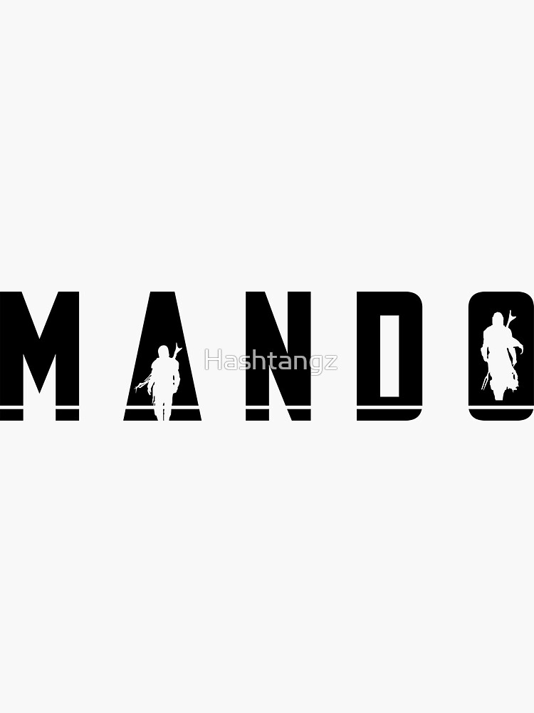 "Mando" Sticker for Sale by Hashtangz | Redbubble