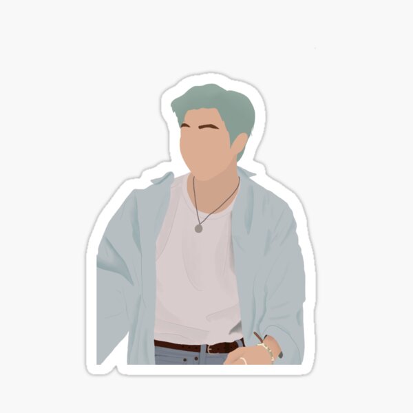 " BTS Kim Namjoon" Sticker for Sale by ViolettLight | Redbubble
