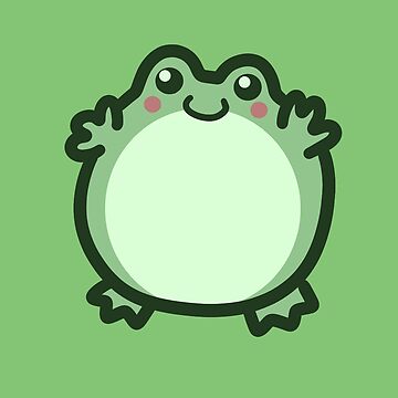 "Cute Round Frog" Poster for Sale by SaradaBoru | Redbubble