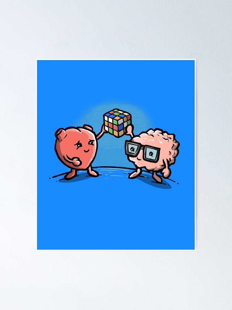 "Speedcubing Teamwork - Head Heart" Poster for Sale by swiftcubing ...