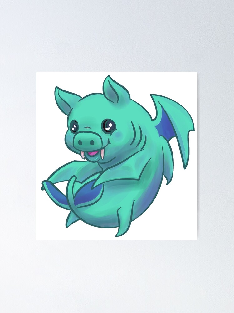 "Duke Fishron Cute" Poster by LuiferEffects | Redbubble