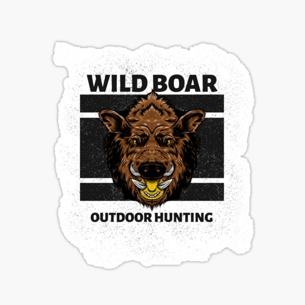 "Wild Boar" Sticker for Sale by capaa | Redbubble