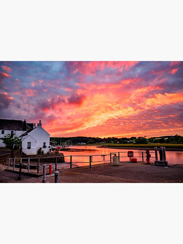 "Kirkcudbright Harbour Sunset (Scotland)" Art Print for Sale by ...