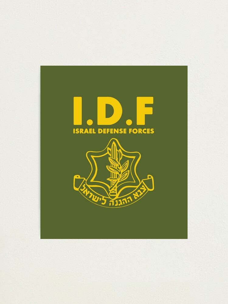 "IDF Israel Defense Forces - with Symbol" Photographic Print for Sale ...
