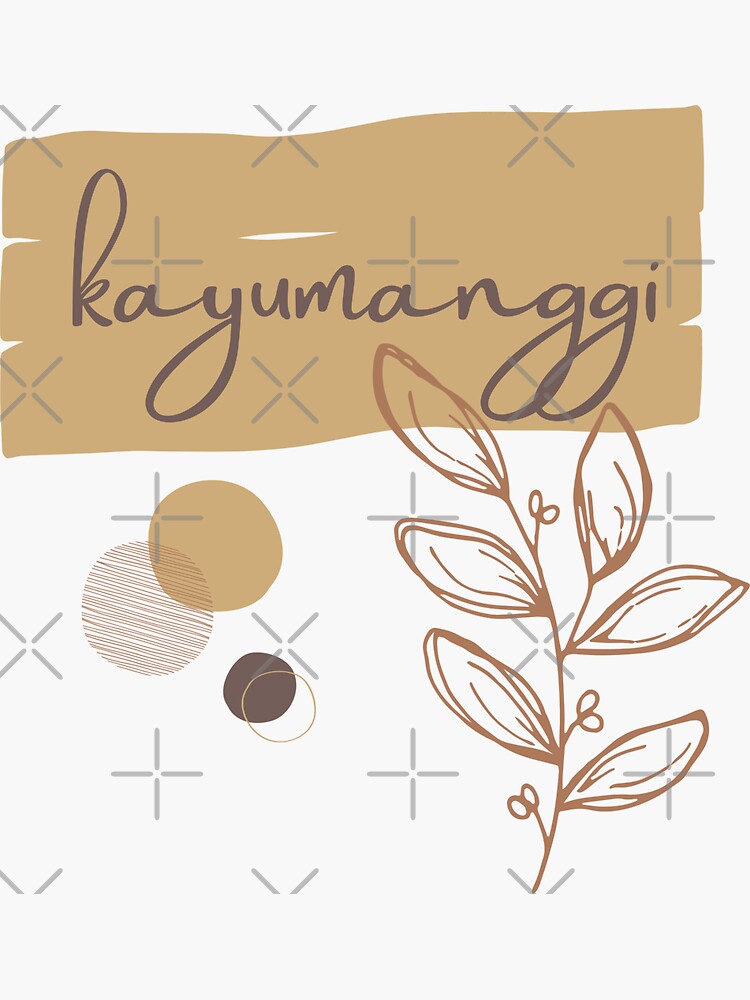 "Kayumanggi" Sticker by carmellprints | Redbubble