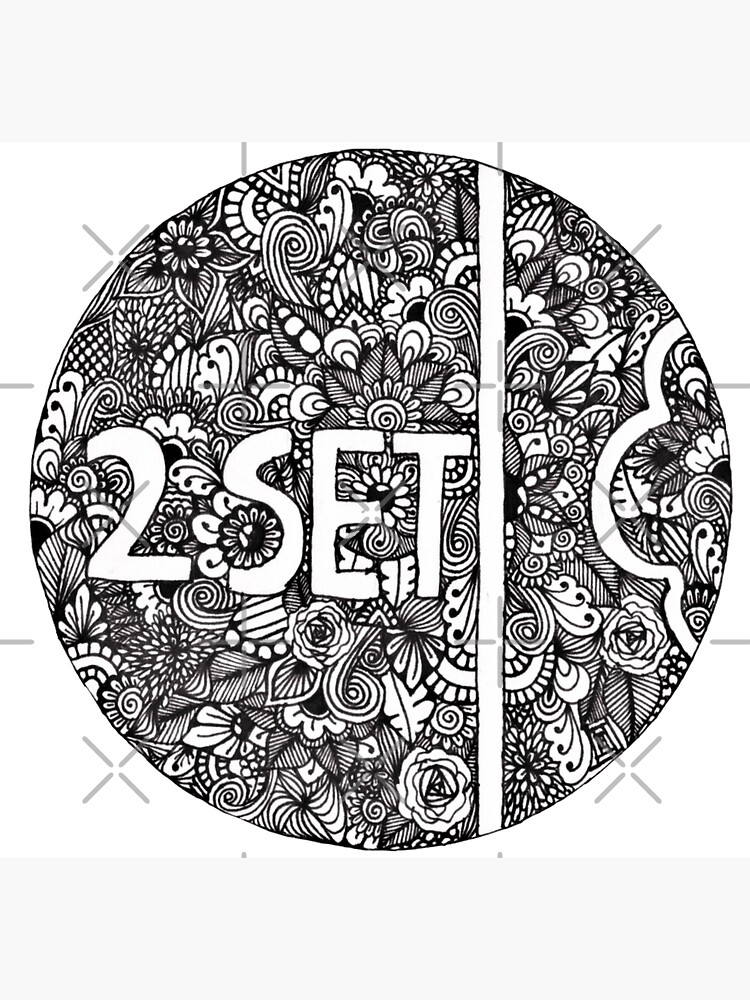 "Twoset zentangle logo" Art Print by TheHermitCrab | Redbubble