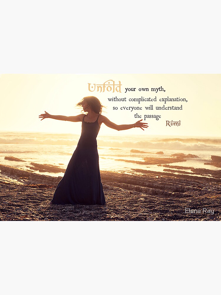 "Rumi Quote " Sticker by ElenaRay | Redbubble