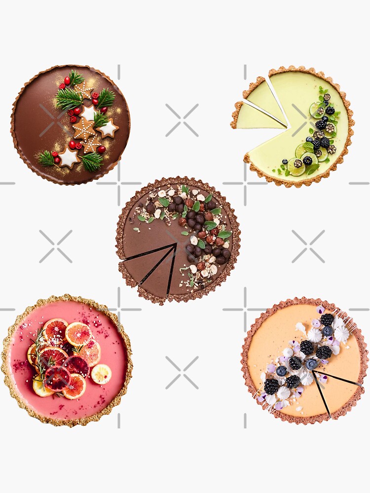 "Cakes Set Pastry Stickers Pack" Sticker for Sale by stickertopic ...