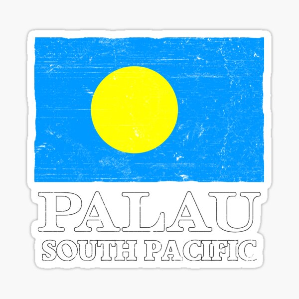 "Palau" Sticker for Sale by NicGrayGraphic | Redbubble
