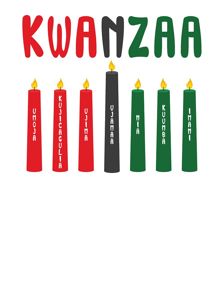 "Candles 7 Principles Of Kwanzaa design" Kids T-Shirt for Sale by ...