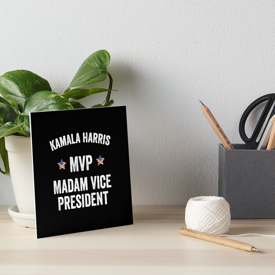 "Kamala Harris Madam Vice President " Art Board Print for Sale by ...