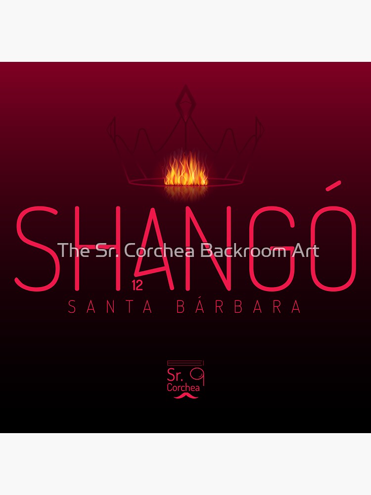 "Shango, Héctor Martínez, Backroom Art" Sticker by BackroomArt | Redbubble