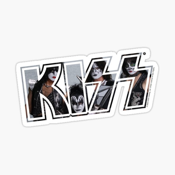 "Kiss The Band Poster Logo" Sticker for Sale by stephwil44 | Redbubble