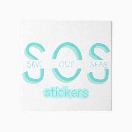 "SOS STICKERS LOGO" Art Board Print for Sale by sos-stickers | Redbubble
