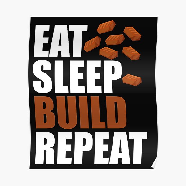 "Eat Sleep Build Repeat Gym Workout Fitness Motivation Gift for Gym ...