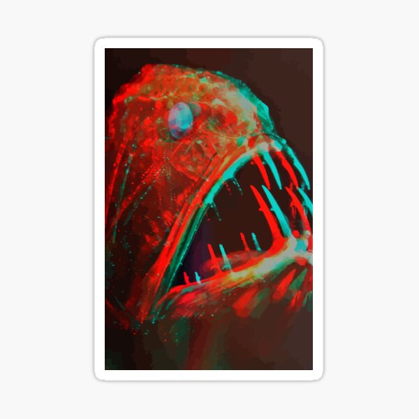 "Deep Sea Creature" Sticker for Sale by LucaDe-signs | Redbubble