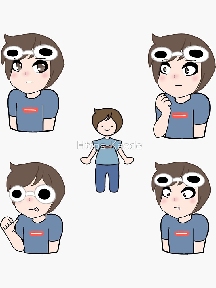 "Georgenotfound Sticker/Magnet Pack" Sticker for Sale by Https-Kaede ...