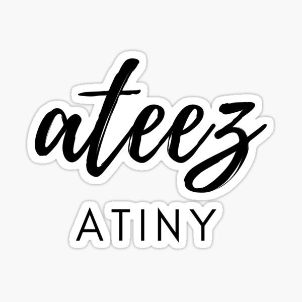 "ATEEZ Atiny Cute Kpop Fandom Name Quote" Sticker by SugarSaint | Redbubble