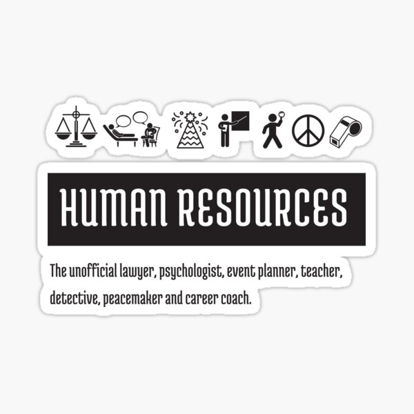 "Human Resources design" Sticker for Sale by kgroher31 | Redbubble