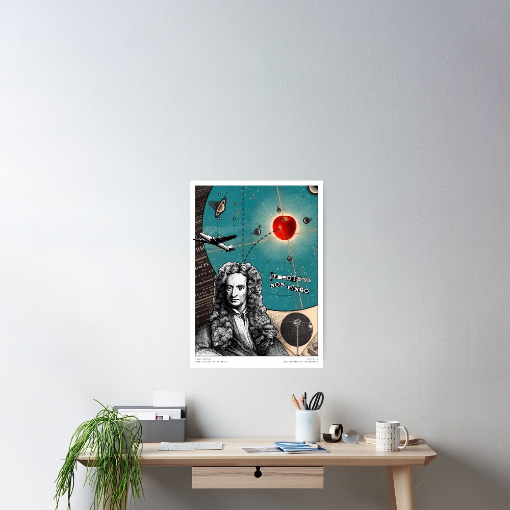 "Isaac Newton - Towards infinity and beyond!" Poster by Jeremy-F-Marron ...