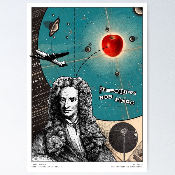 Póster con la obra «Isaac Newton - ¡Hacia el infinito y más allá!» de ...