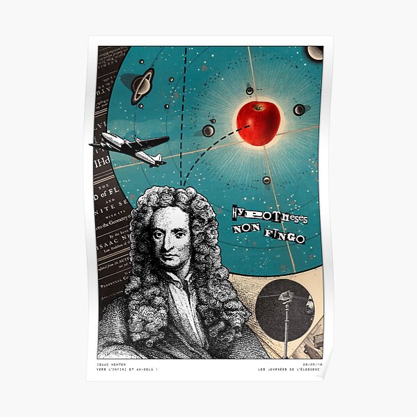 "Isaac Newton - Towards infinity and beyond!" Poster by Jeremy-F-Marron ...