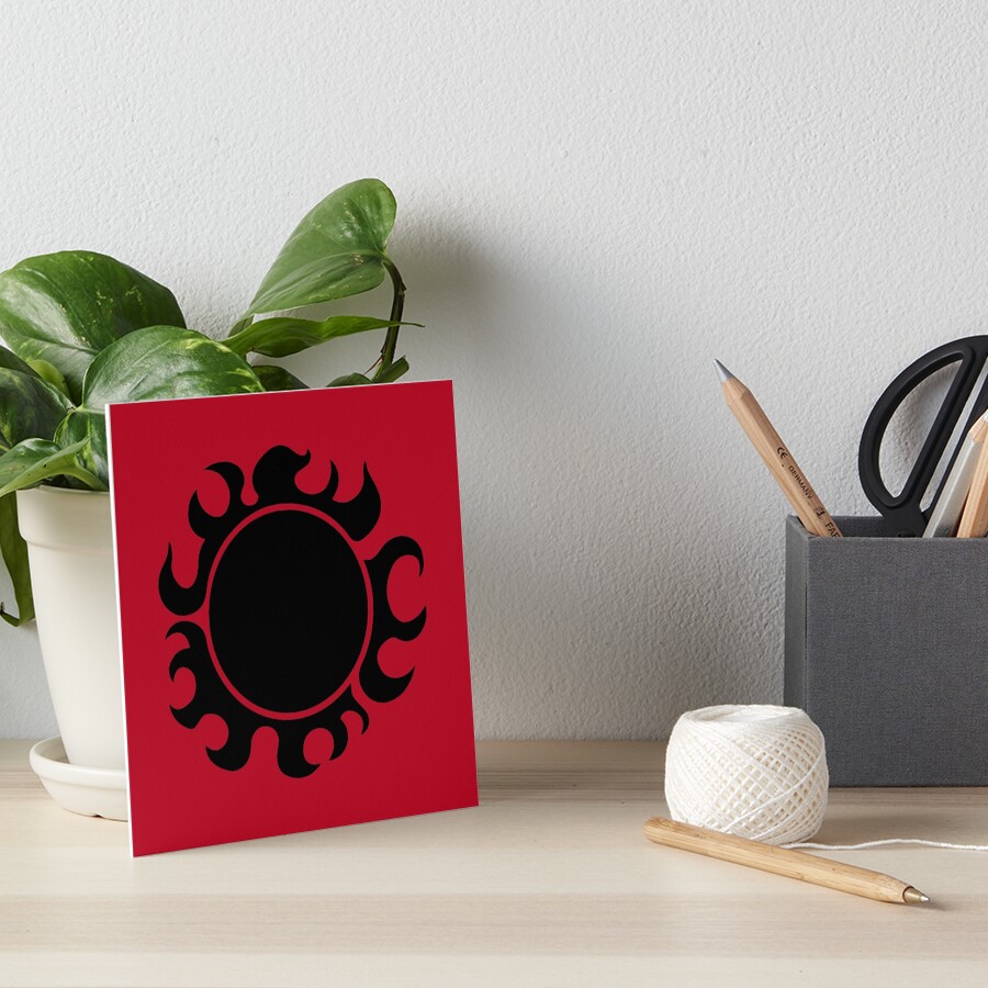 "Sun Pirates Jolly Roger Warlord Jinbei Flag One Piece Red" Art Board ...