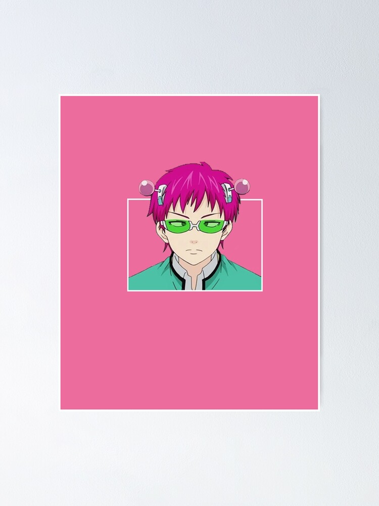 "Saiki Kusuo using his powers sticker" Poster by mooch-er | Redbubble