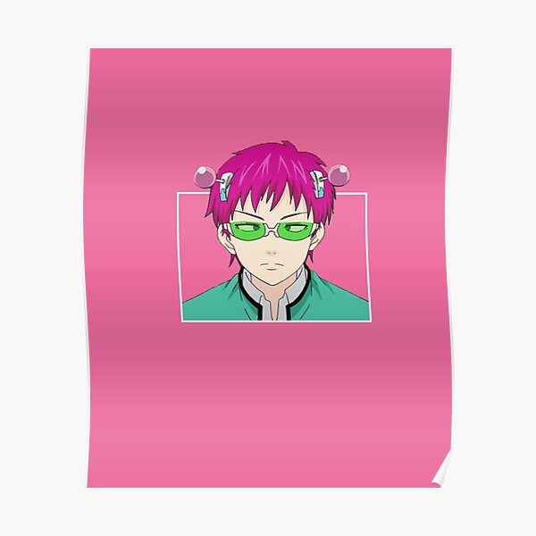 "Saiki Kusuo using his powers sticker" Poster by mooch-er | Redbubble