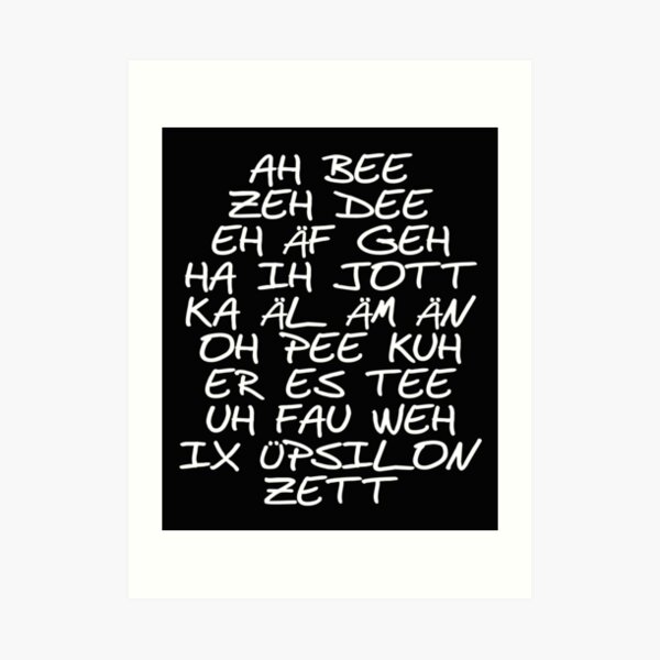 "Alphabet letters in phonetic transcription" Art Print for Sale by ...