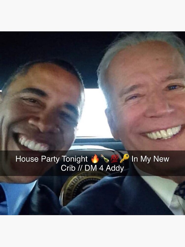 "biden and obama party" Sticker for Sale by megancanzonieri | Redbubble