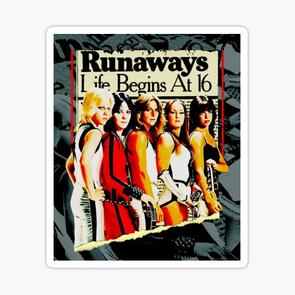 "the runaways grunge punk classic rock tee" Sticker for Sale by ...