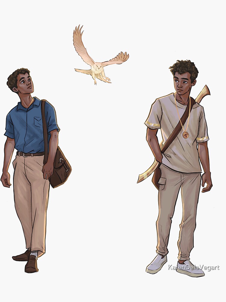 Pegatina «Carter Kane and Horus Stickers» de KarenDelaVegart | Redbubble