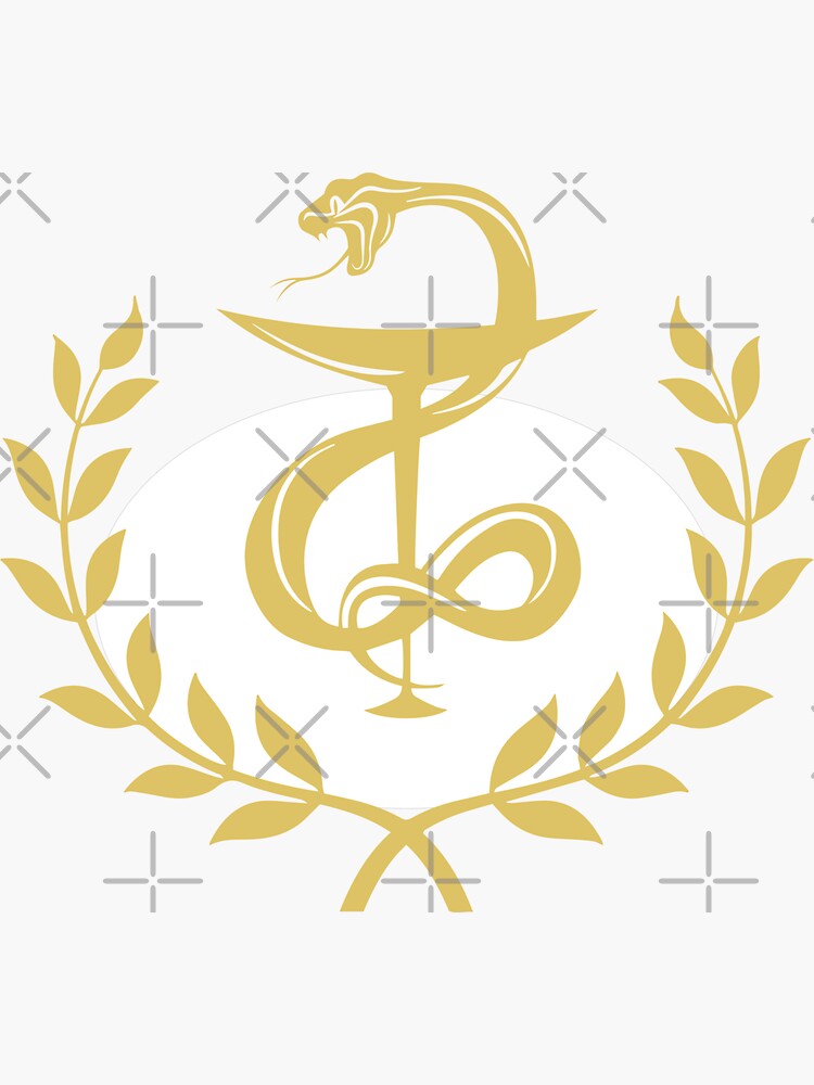 "Bowl of Hygeia" Sticker for Sale by Sinfamous | Redbubble