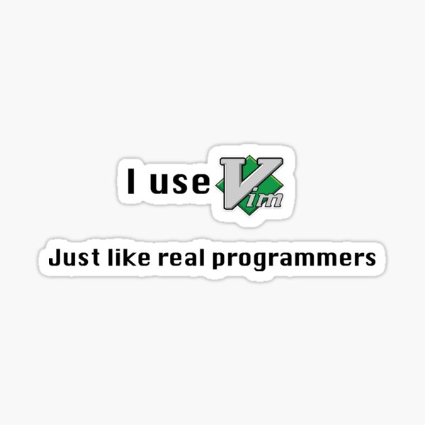 "VIM user" Sticker for Sale by Jugulaire | Redbubble